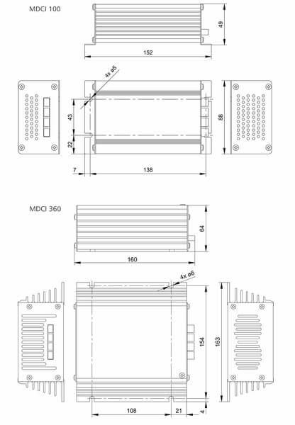 DC-DC voltage converter MDC | MDCI